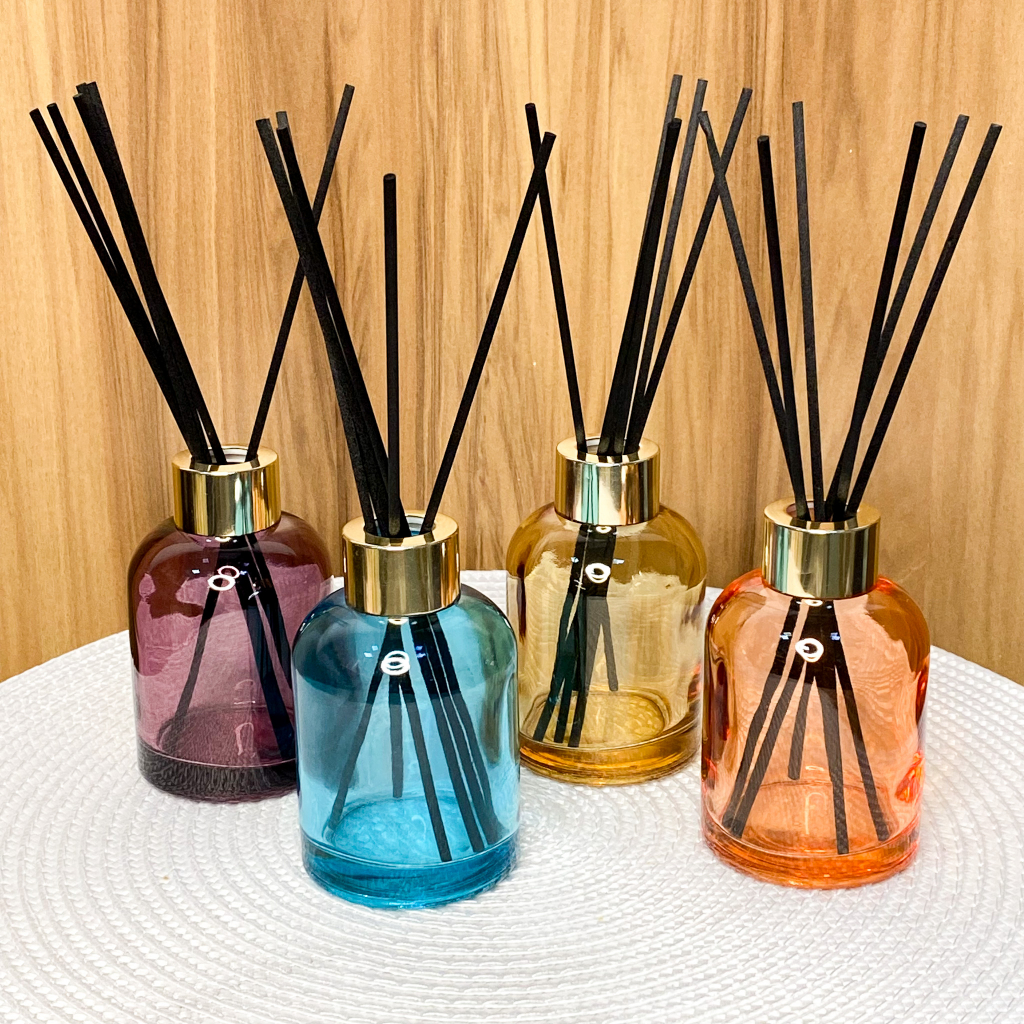 Frasco Difusor Aromatizador de Ambientes em Vidro Porta Cheirinho 120ml ...