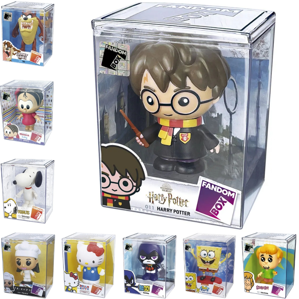 Boneco Figura de Coleção Fandom Box em Vinil 10cm com Box Expositor em ...