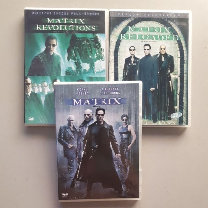dvds trilogia MATRIX | Shopee Brasil