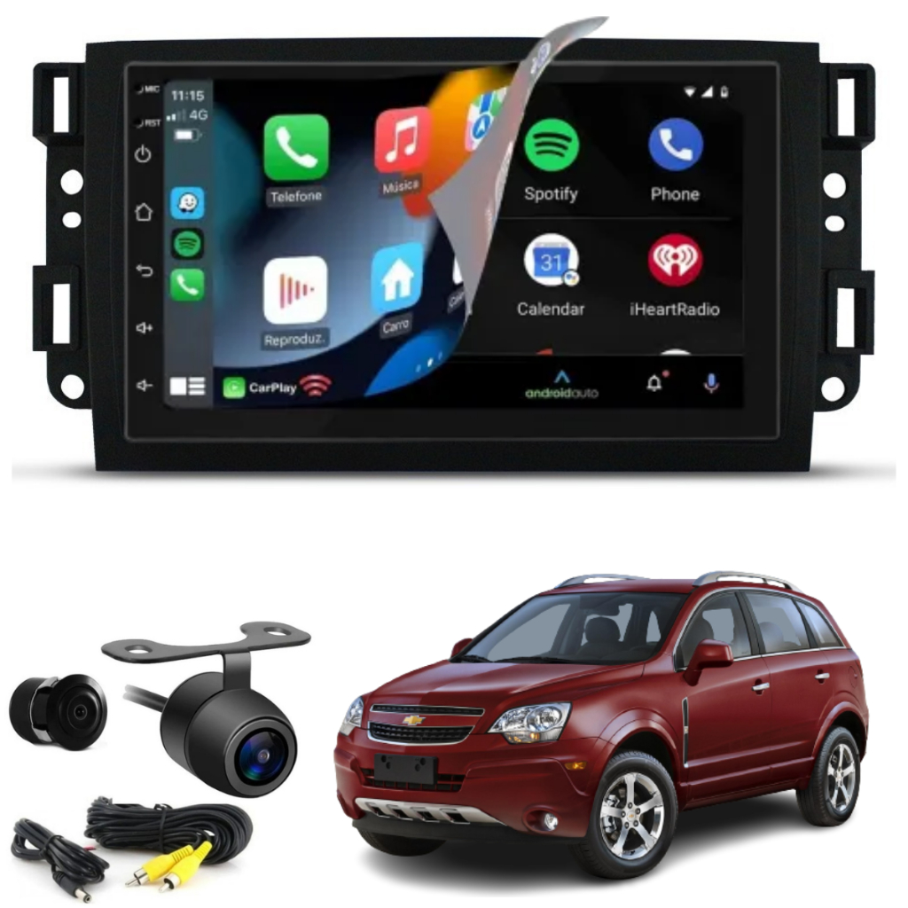 Central Multimidia Captiva Android 13 Carplay Moldura Câmera | Shopee Brasil