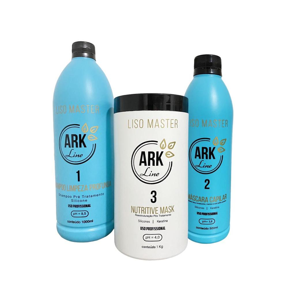 Kit Liso Master Ativo de 500ml Ark Line - Liso Perfeito | Shopee Brasil