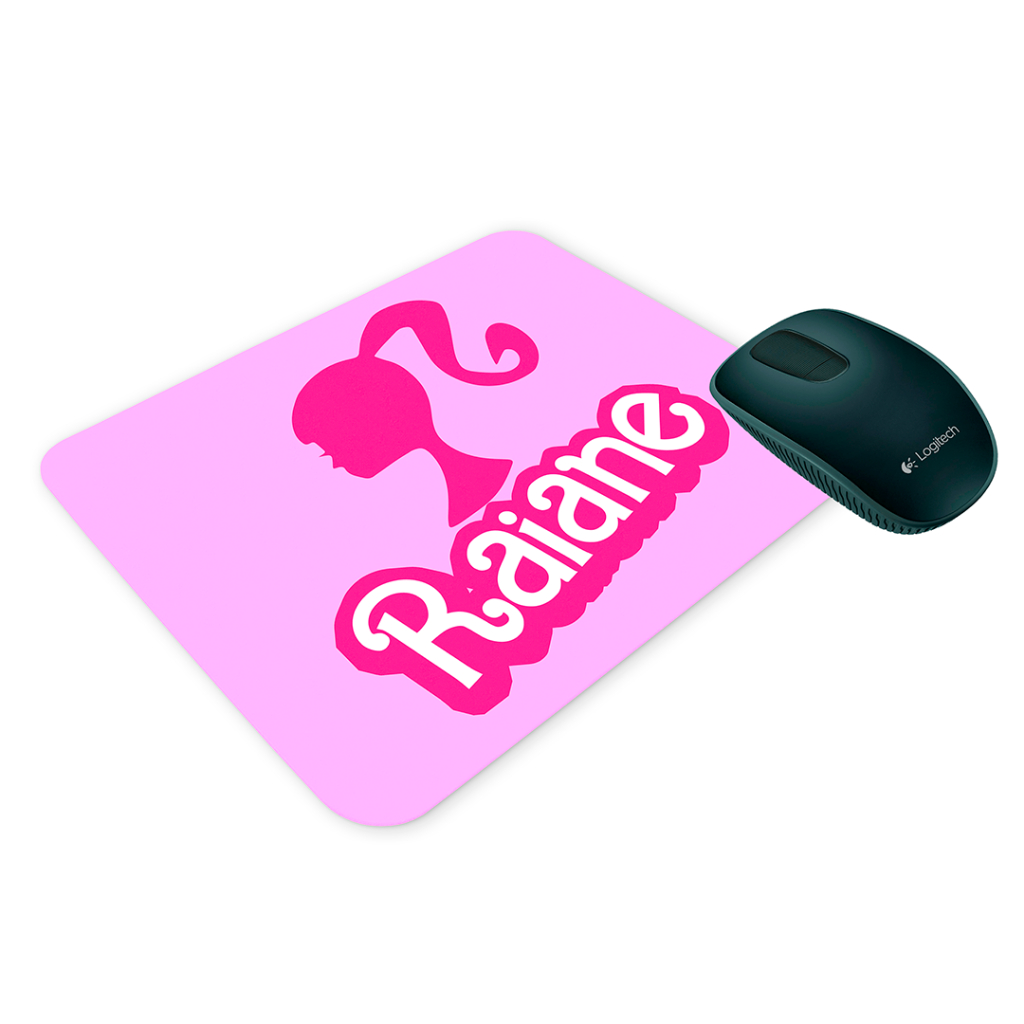 Mouse Pad Filme Barbie mais Adesivos - Personalizado com Nome | Shopee ...