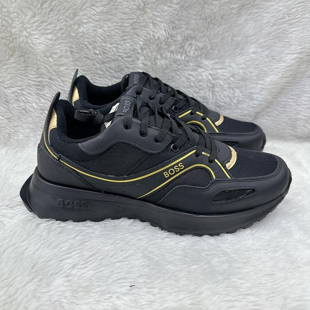Tênis Boss Hugo Boss Masculino Black Gold Running: Design Sofisticado ...
