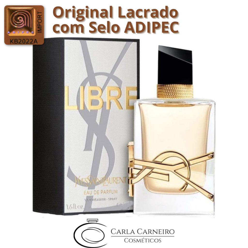 Perfume Libre Feminino Original com Selo ADIPEC – 90ml / 50ml / 30ml ...