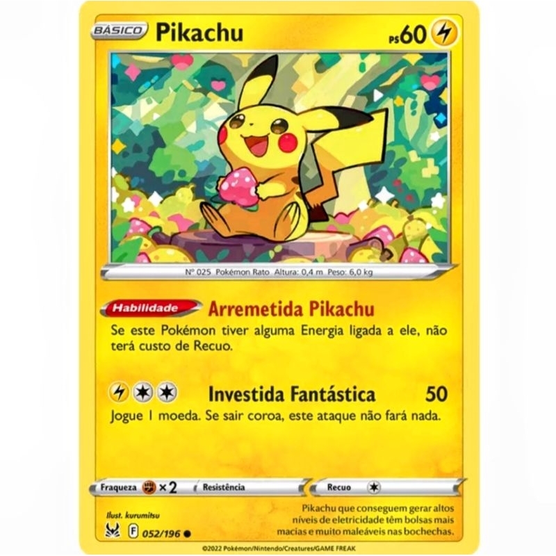 10 Cartas Pokémon Originais Copag em Português + 1 Carta Brilhante ...