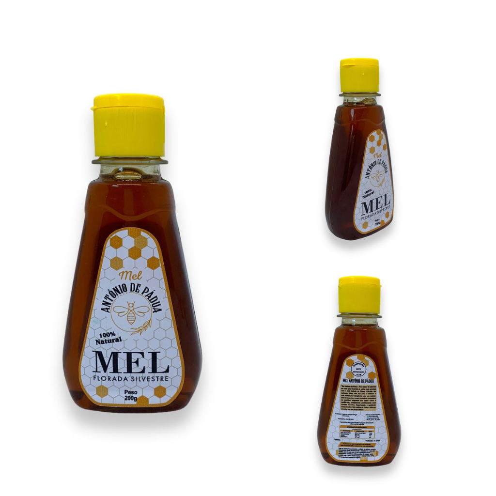 Mel Natural 200g Para Imunidade Mel Puro Antônio De Pádua | Shopee Brasil