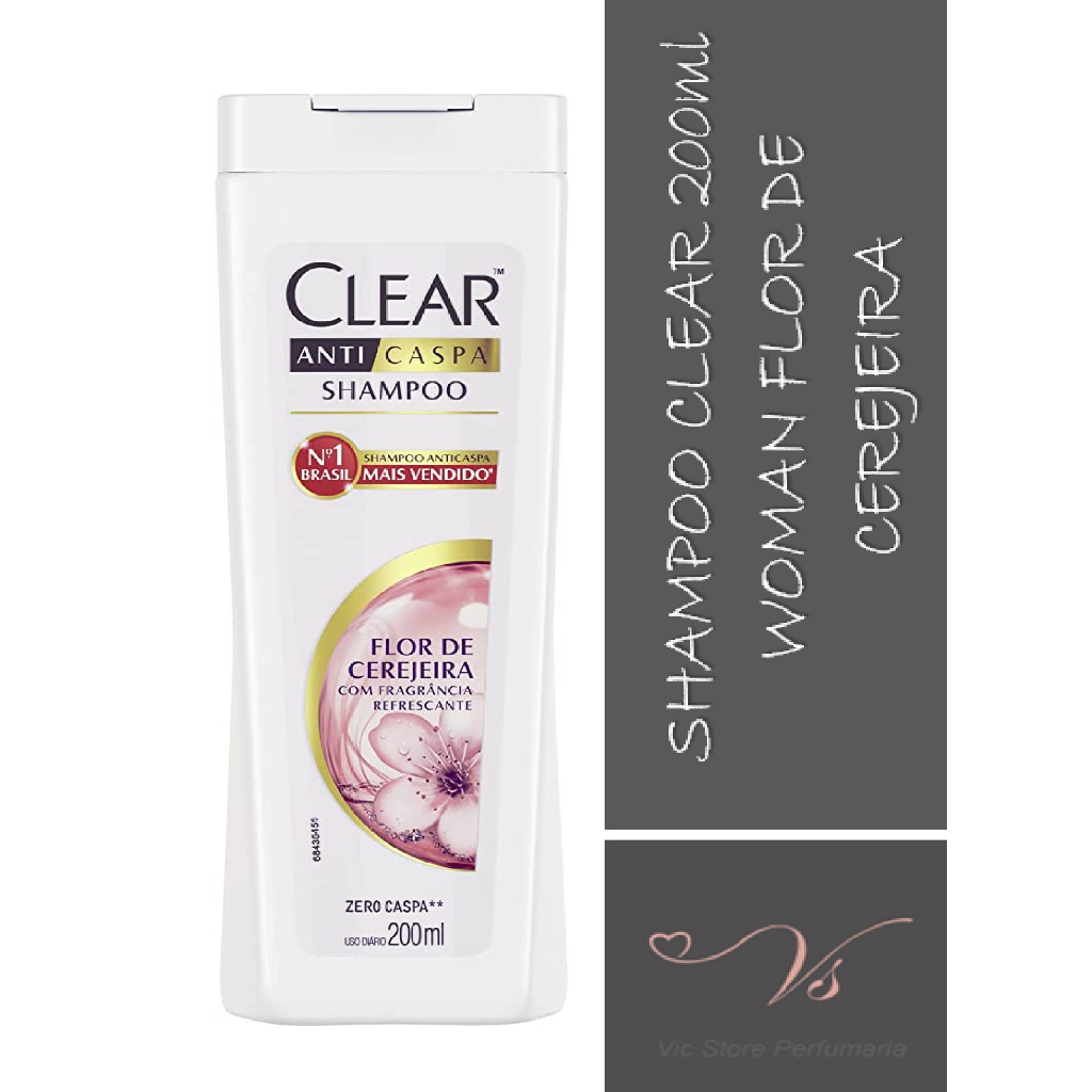 Shampoo Anticaspa Clear Feminino Flor de Cerejeira 200ml | Shopee Brasil