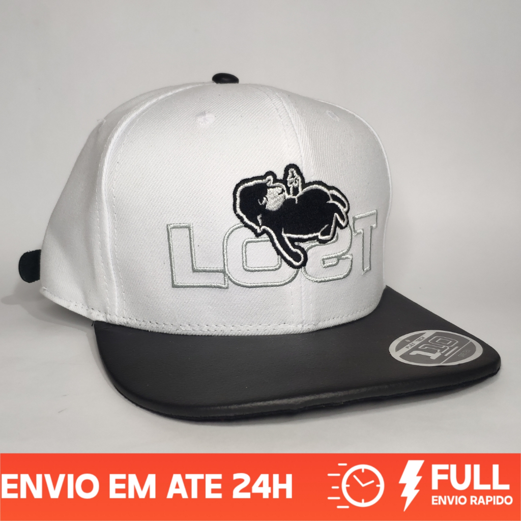 Boné Lost Branding Sheep Branco Aba Reta / Bone De Fitao Marville Surf ...
