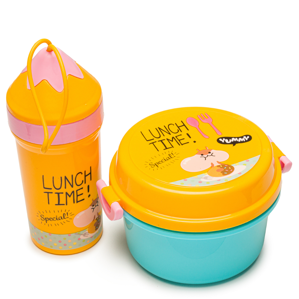 Marmita Lancheira Infantil Com Garrafa Criança Bebe | Shopee Brasil