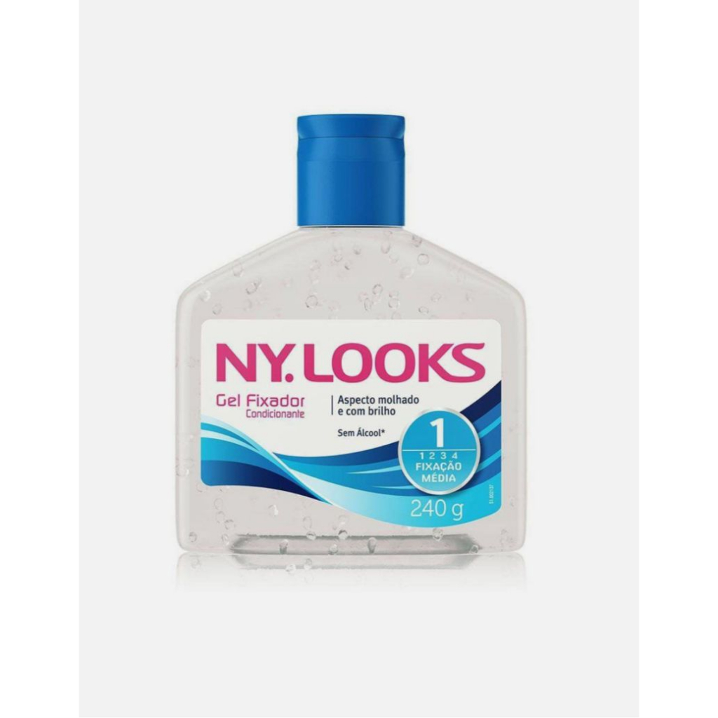 GEL FIXADOR CAPILAR NY LOOKS MÉDIA FIXAÇÃO COM 240G | Shopee Brasil