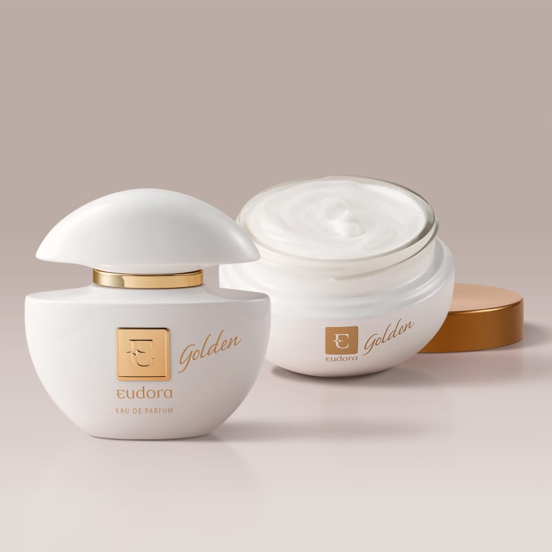 Combo Eudora Golden: Eau de Parfum 75ml + Creme Acetinado Corporal 250g ...
