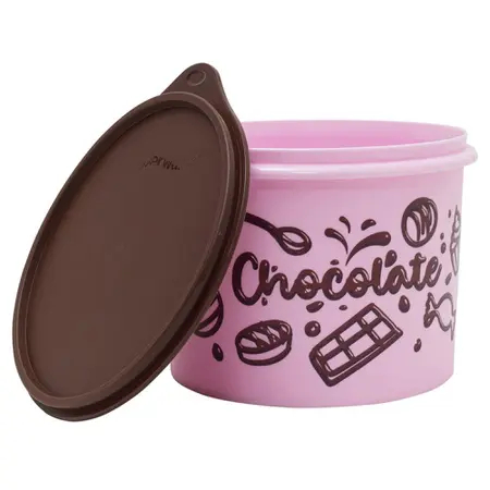 Tupperware Caixa Chocolate 1,7 Litros Rosa | Shopee Brasil