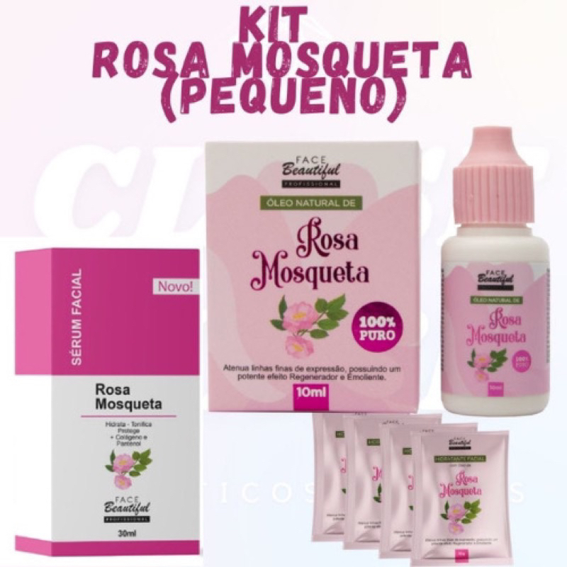 Kit Skin Care Rosa Mosqueta Completo - Face Beautiful | Shopee Brasil