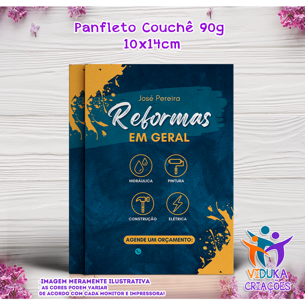 Panfleto Couchê 90g Sem Verniz 10x14cm | Shopee Brasil