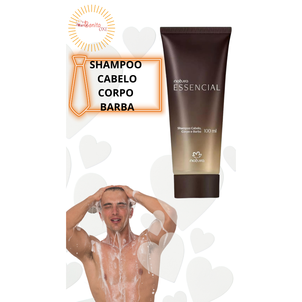 Shampoo Cabelo, Corpo e Barba Essencial 100ml Natura - Maria Bonita OXE ...
