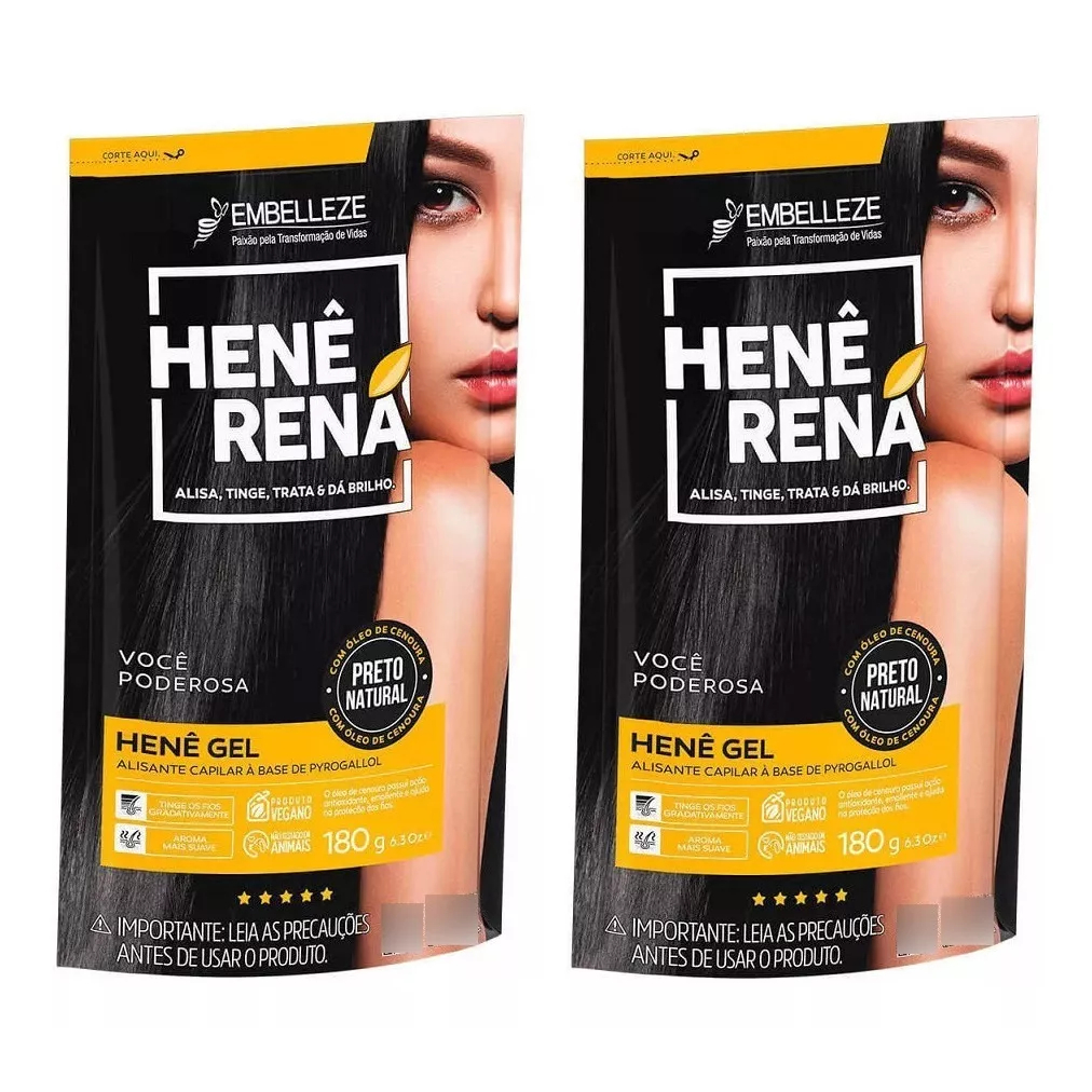2 Alisante Hene Gel Rena Jaborandi E Karite 180g Preto Natural | Shopee ...