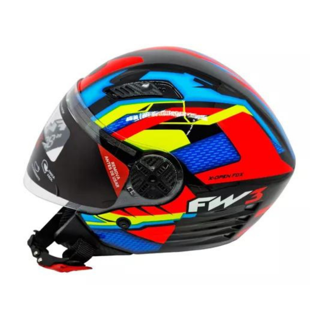 Capacete Fw3 X Open Up Fox C/óculos Interno | Shopee Brasil