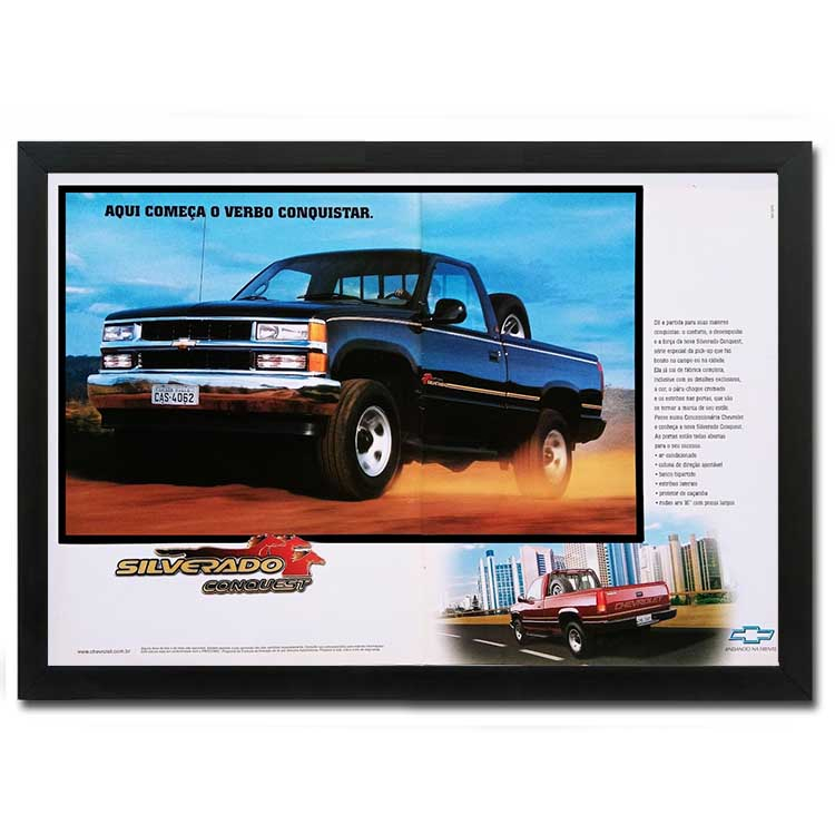 Chevrolet Silverado Conquest - Quadro decorativo com propaganda ...