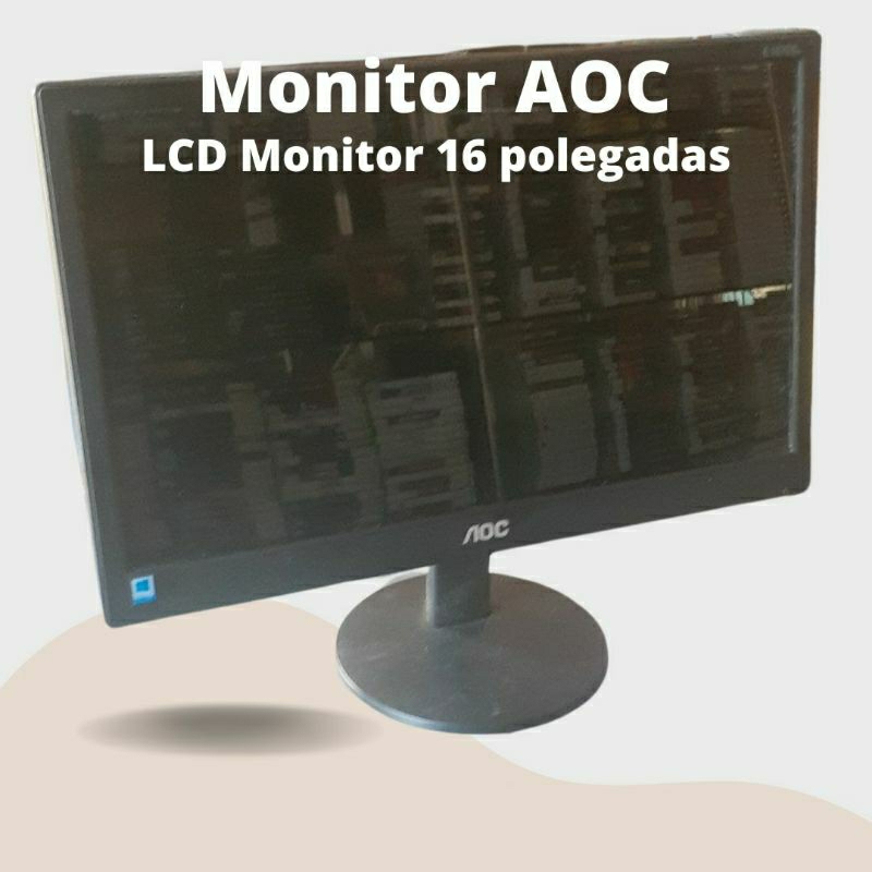 Monitor lcd AOC 16 pol | Shopee Brasil