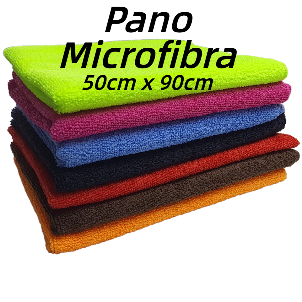 Kit 3 un Pano de Chão Microfibra 50cm x 90cm Gigante | Shopee Brasil