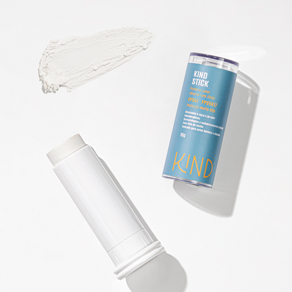 KIND Stick Protetor Solar Mineral com Zinco FPS51 FPUVA17 | Shopee Brasil