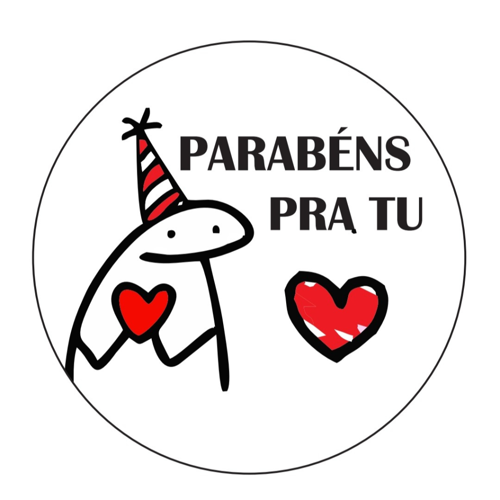 200 Etiquetas Adesivas flork Meme Bento Parabéns Pra Tu | Shopee Brasil