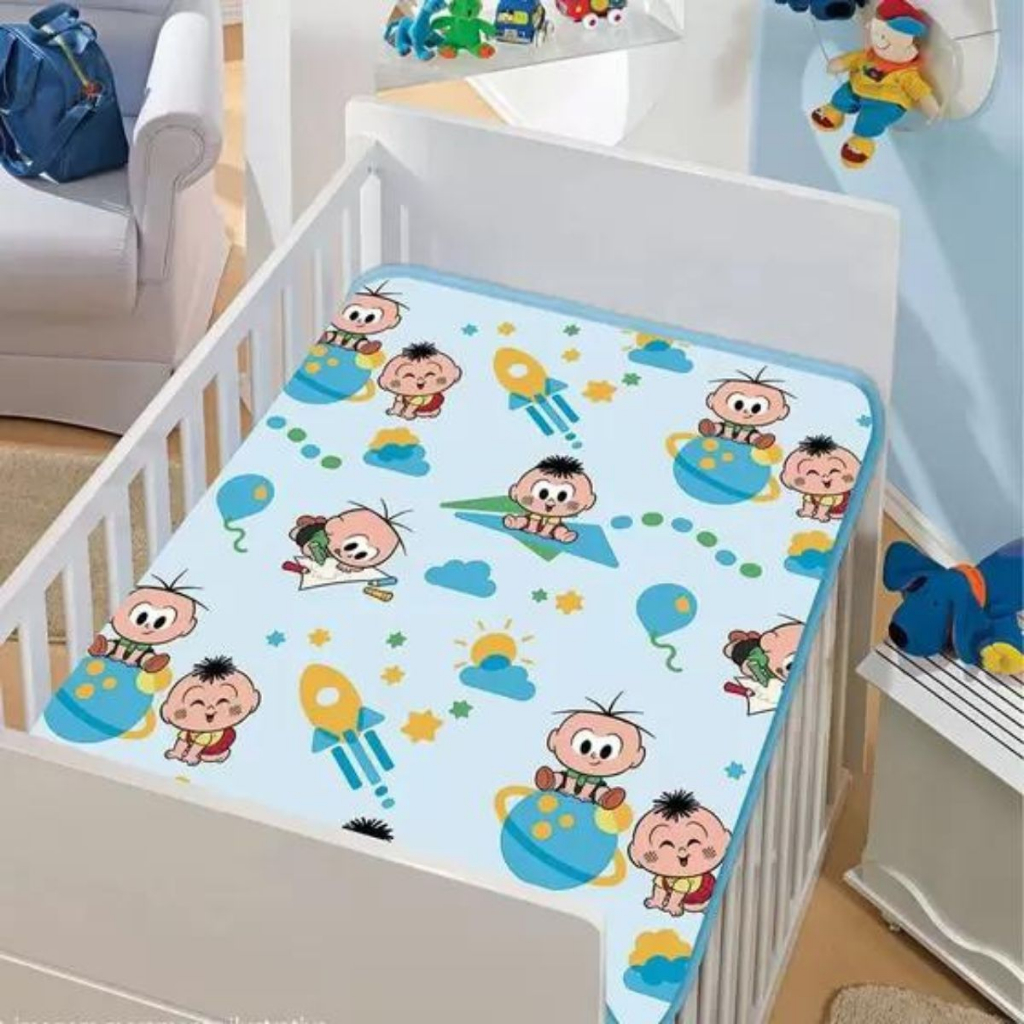 Cobertor Berço Bebê Menino Turma Da Mônica Menino Jolitex | Shopee Brasil