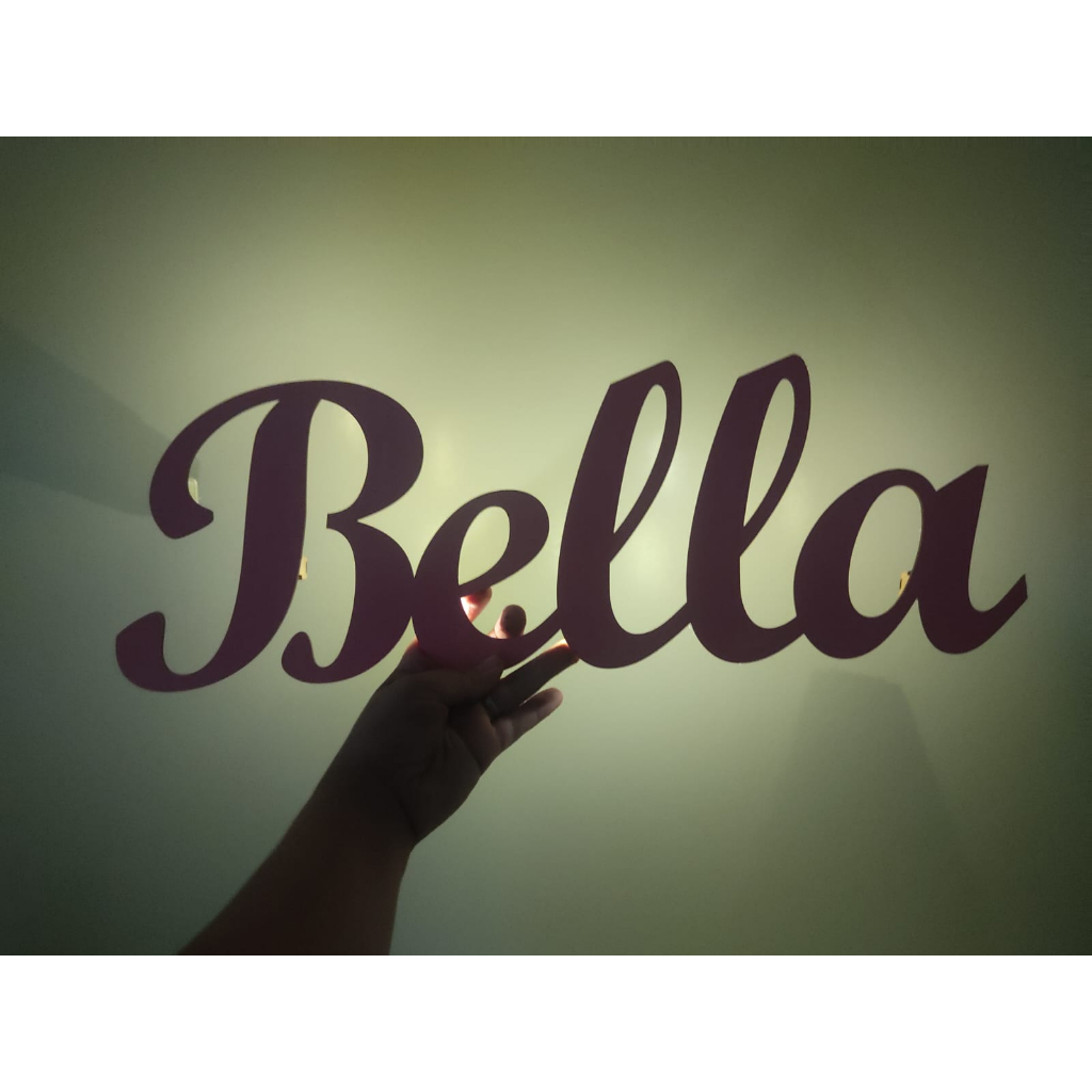 Letra Luminosa Nome Personalizado 40cm / Letreiro Com Led / Andarela ...