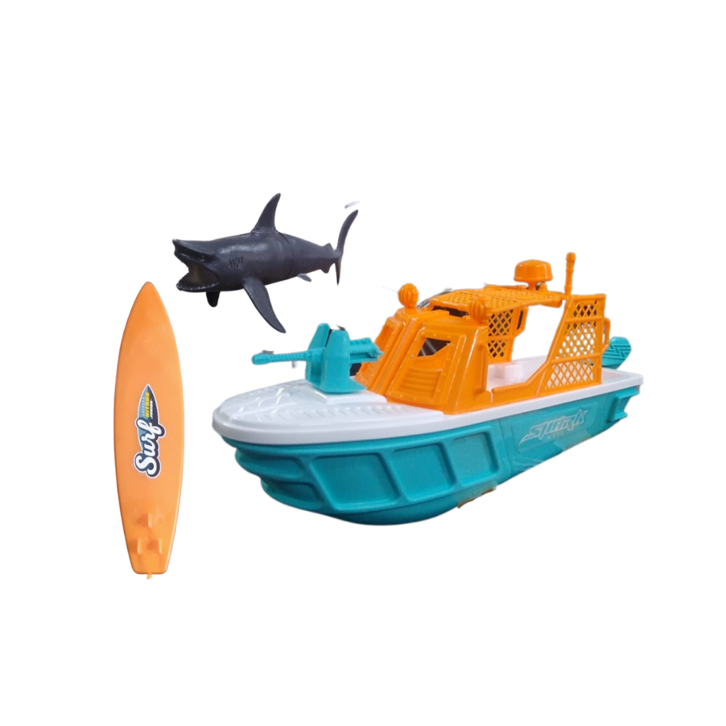 Brinquedo Barco Shark Wave Tubarão Usual brinquedos Piscina | Shopee Brasil