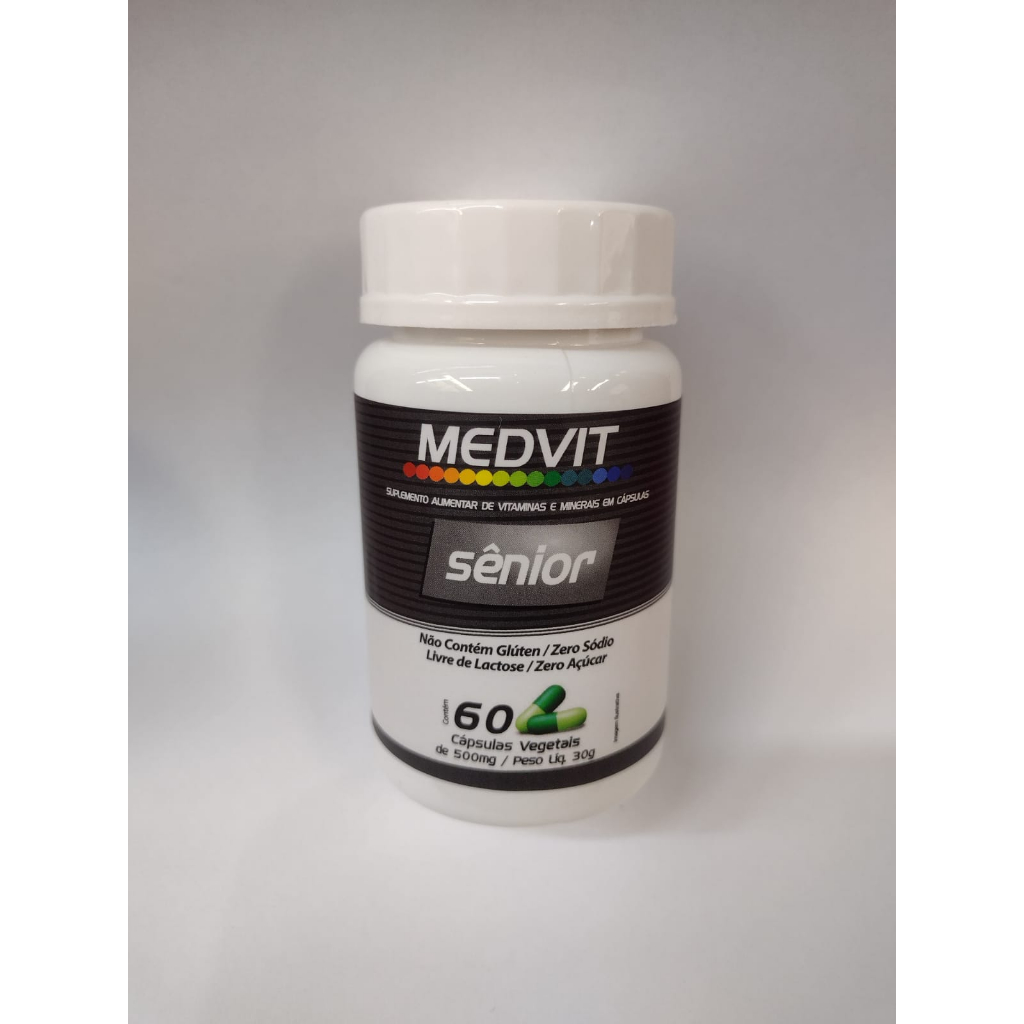 Medvit Senior 60 capsulas Suplemento Vitaminico Vitaminas Idoso ...