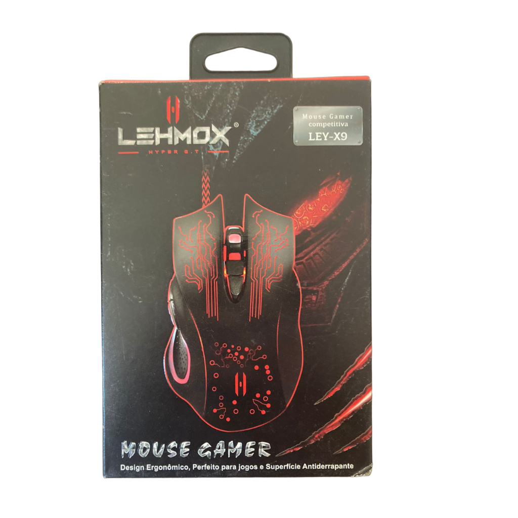 Mouse Gamer Lehmox 2400 DPI Design Ergonomico Para Jogos ( LEY-X9 ...