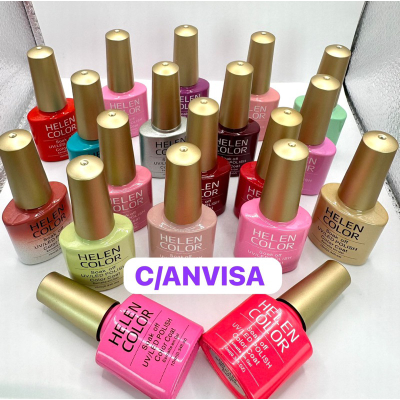 Esmalte em Gel Helen Color 10ml Comprar Cima de 12pcs Vai Ganhar Um Gel ...