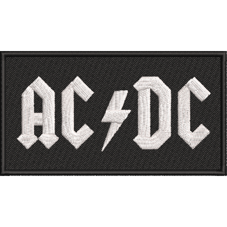 PATCH BORDADO TERMOCOLANTE BANDA ACDC 9X5CM | Shopee Brasil