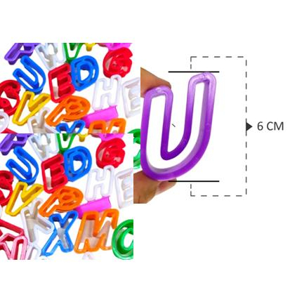 25 Letras Sortidas Cortadores P/ Massinha De Moldelar Alfabeto | Shopee ...
