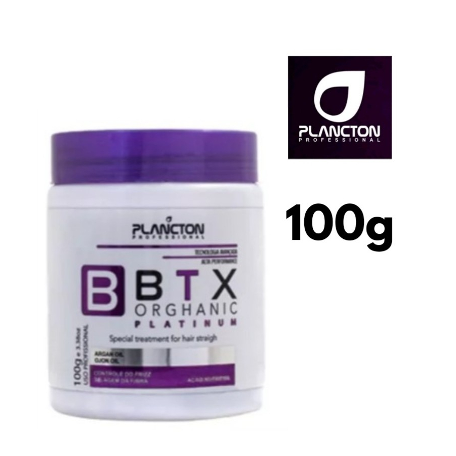 Pote tamanho P (100g) Plancton BTX Botox Orghanic Platinum Redutor de ...