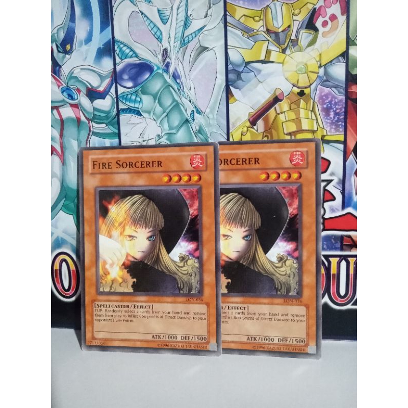yu-gi-oh 2x fire sorceres comum | Shopee Brasil
