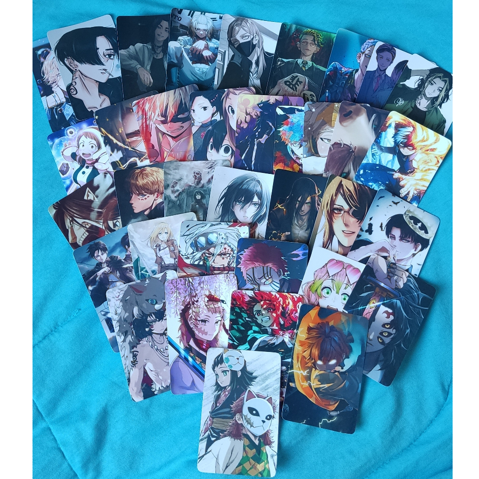 kit 12 photocard animes diversos | Shopee Brasil