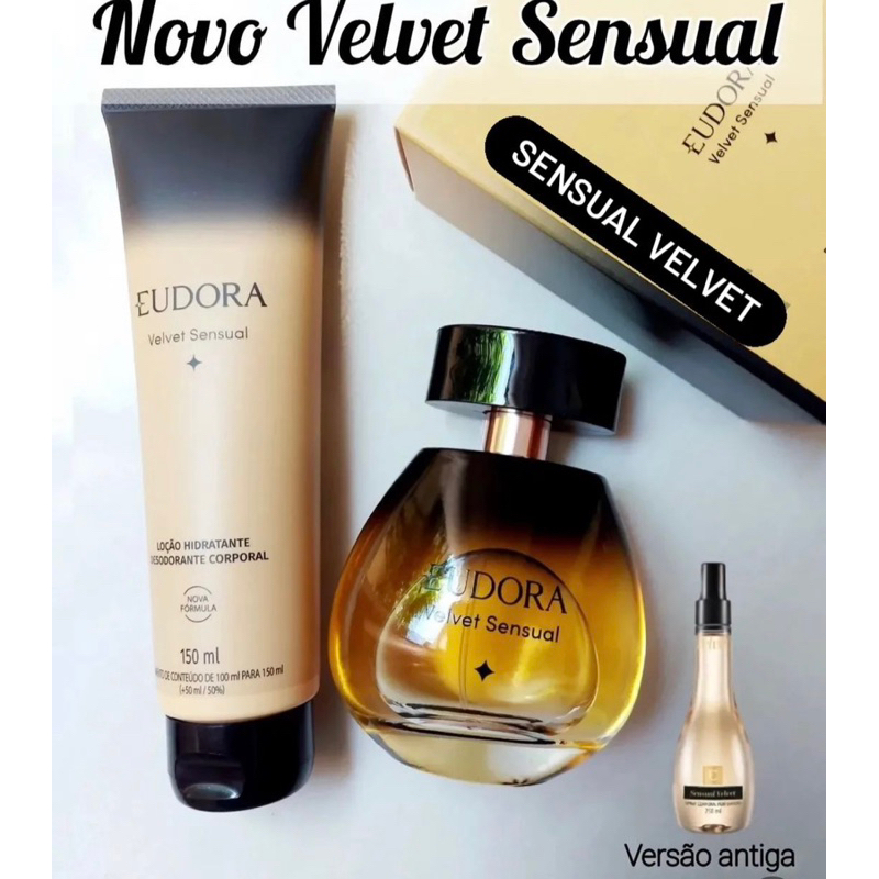 Linha Sensual Velvet Eudora | Shopee Brasil