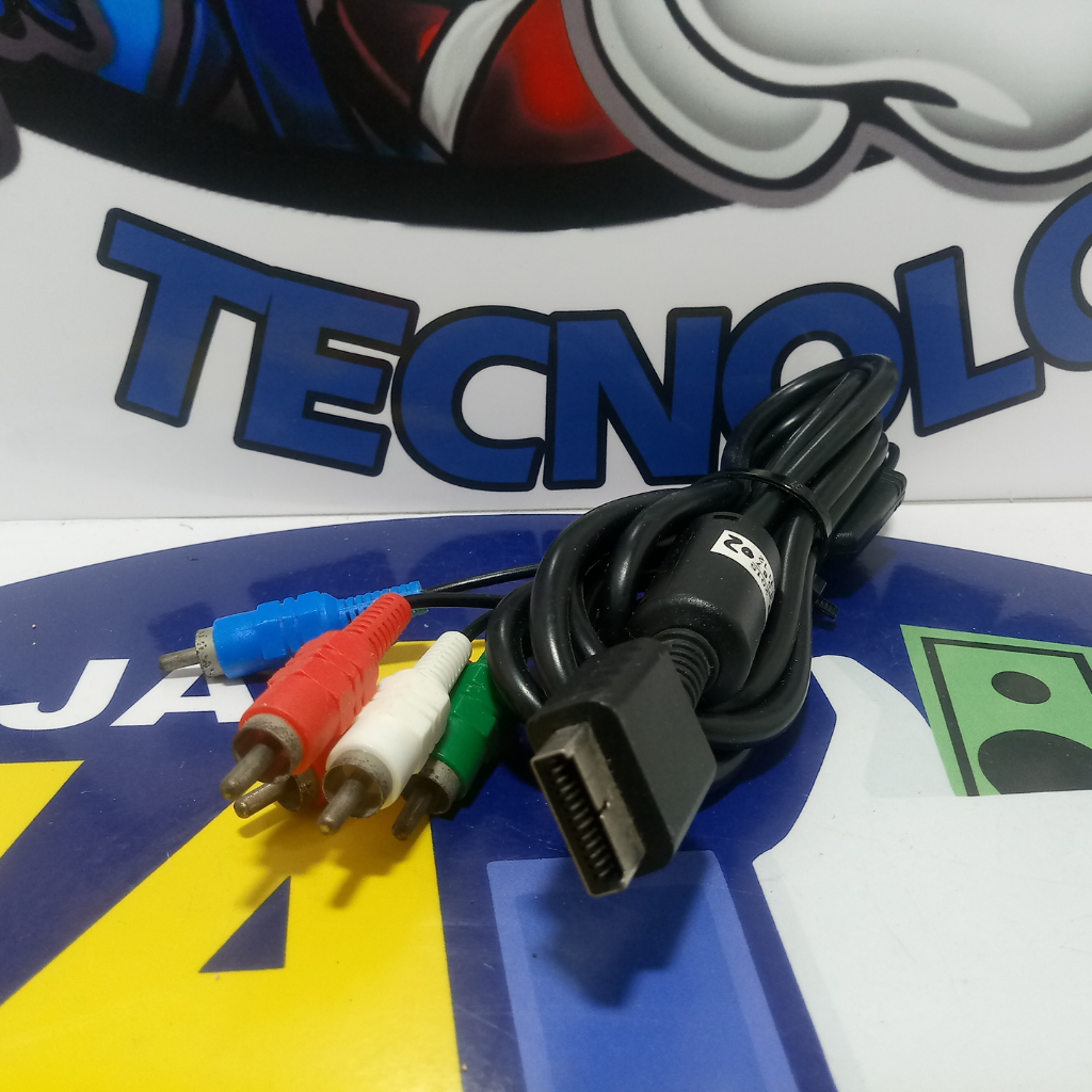 Cabo Componente Ps2 e Ps3 AV playstation 2 imagem melhor | Shopee Brasil