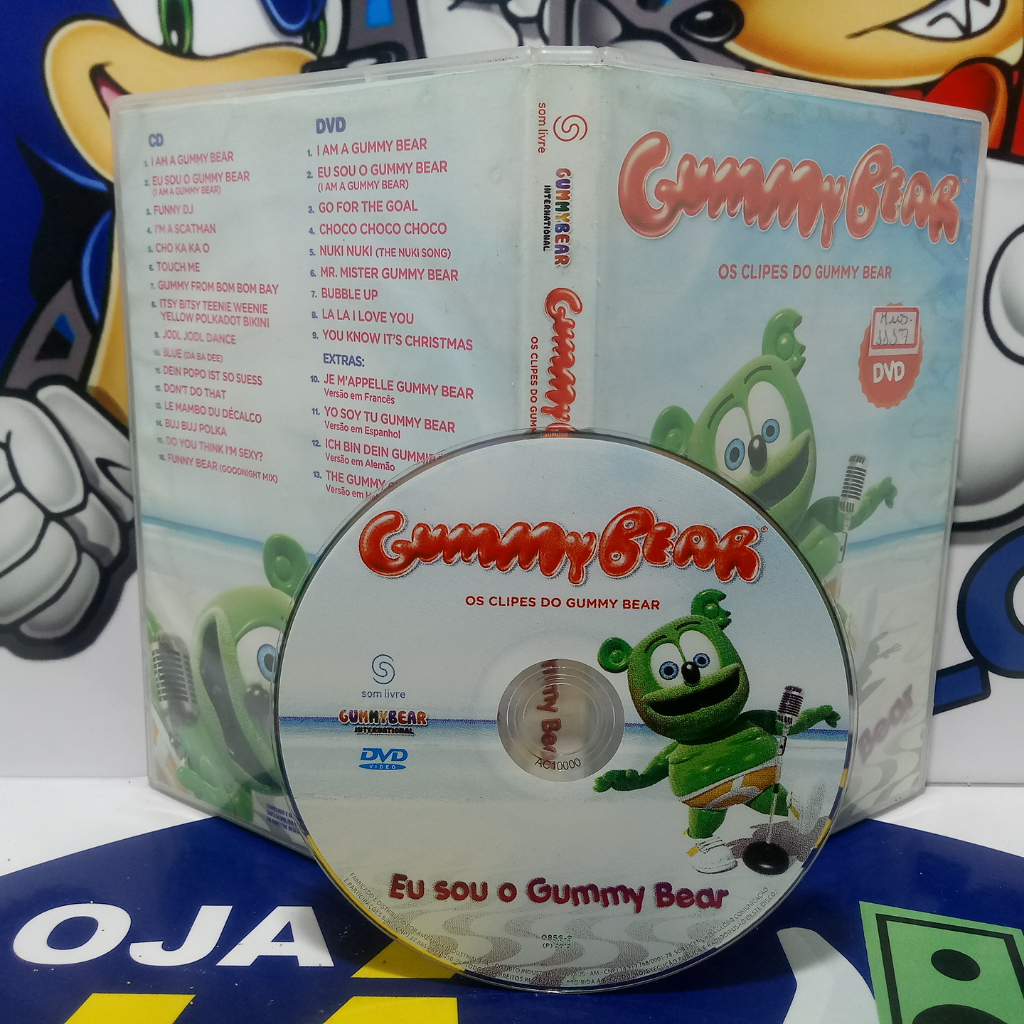Dvd Infantil Gummy Bear,eu Sou O Gummy Bear dvd clips | Shopee Brasil