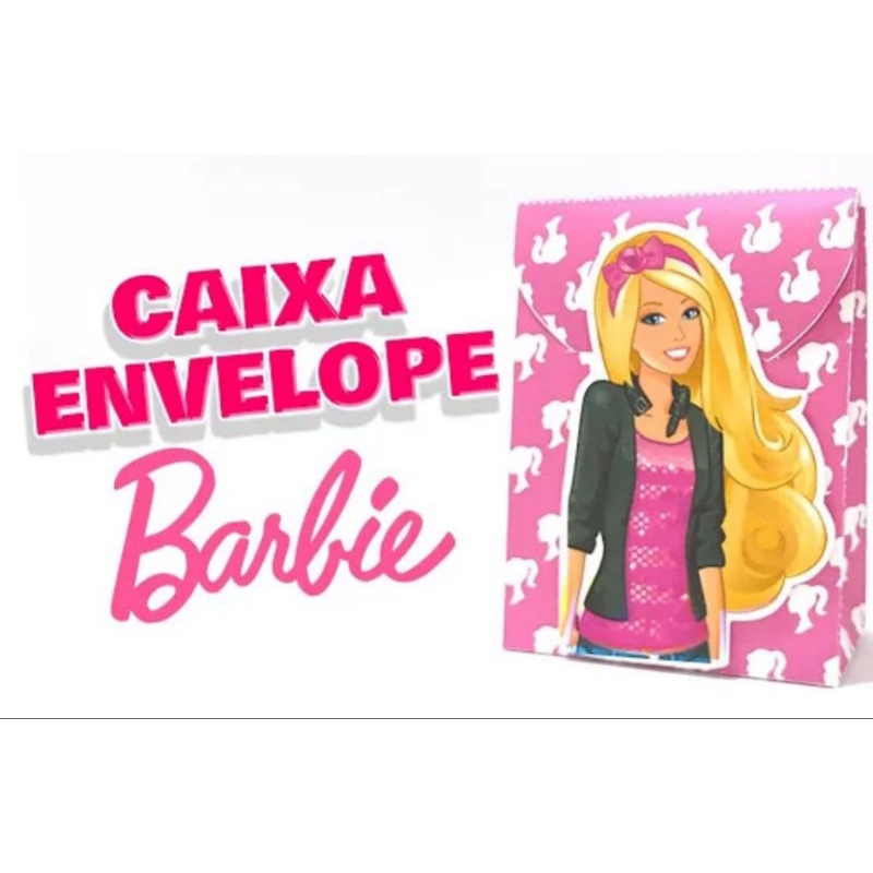 10 uni. Lembrancinhas Personalizadas - Caixa Envelope Barbie | Shopee ...