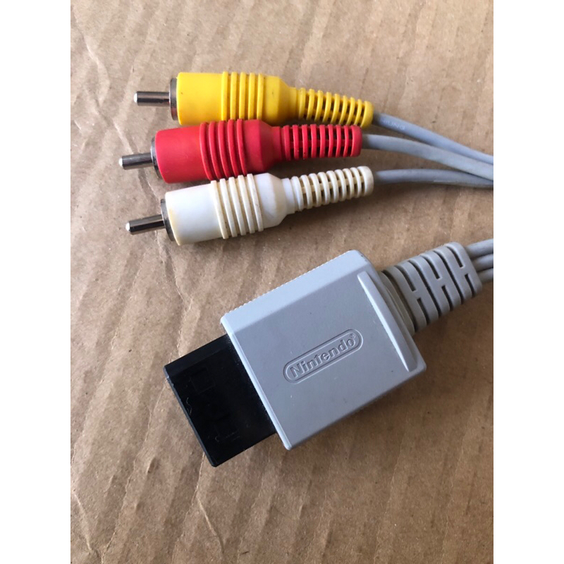 Cabo AV Audio Video Original Nintendo Wii - Escorrega o Preço