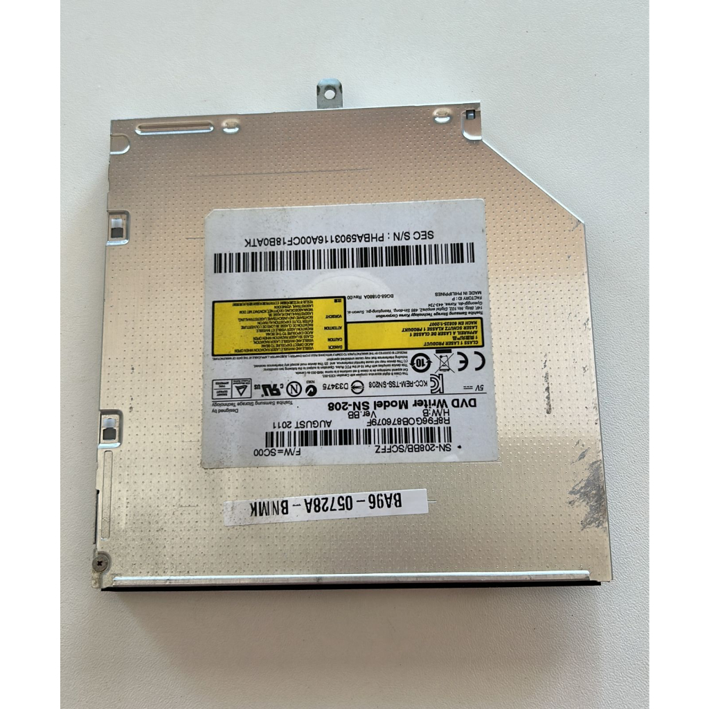 Drive Leitor Gravador Cd/dvd/ Sata 12mm sem frentinha usado testado ...