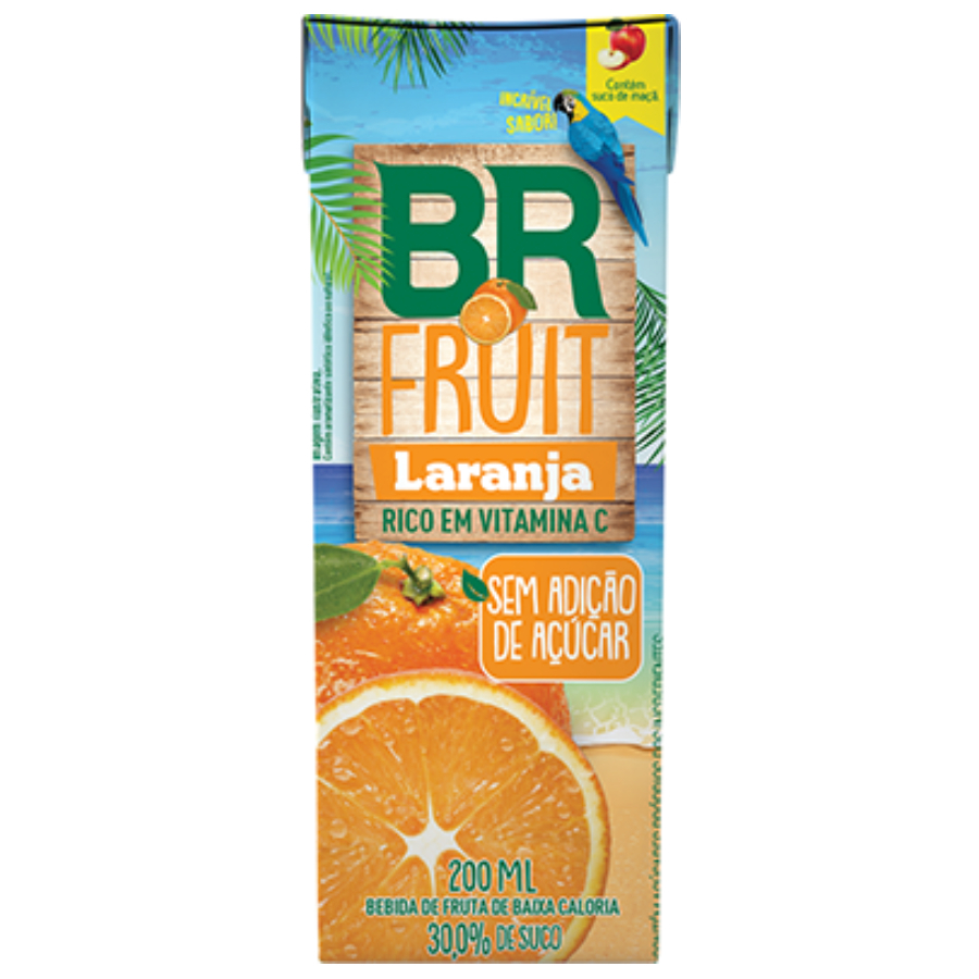Suco BR Fruit 30% de Suco Sem Açucar 200mL BR Fruit é um suco delicioso ...