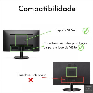 Pé Base Suporte Eleva Monitor Ergonômico Universal | Shopee Brasil