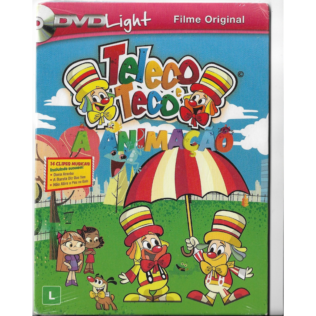 DVD Infantil Palhaços Teleco e Teco - A Animação Desenho nacional ...