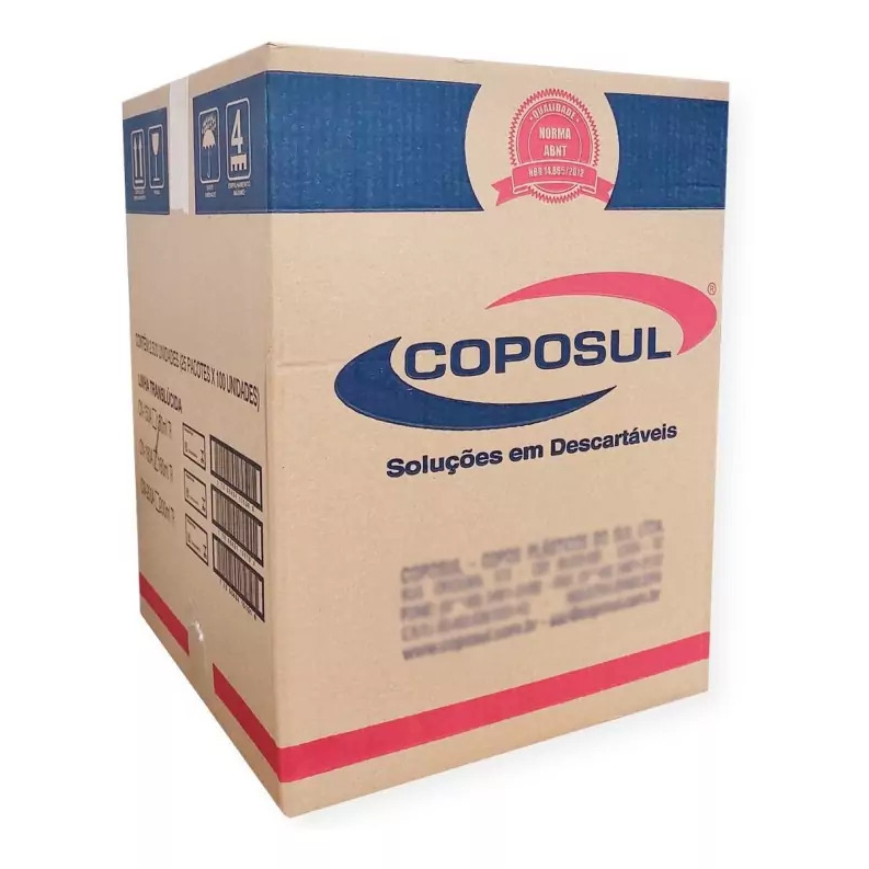 Caixa de Copo Descartavel 180ml c/ 2500 Unidades Coposul transparente | Shopee Brasil