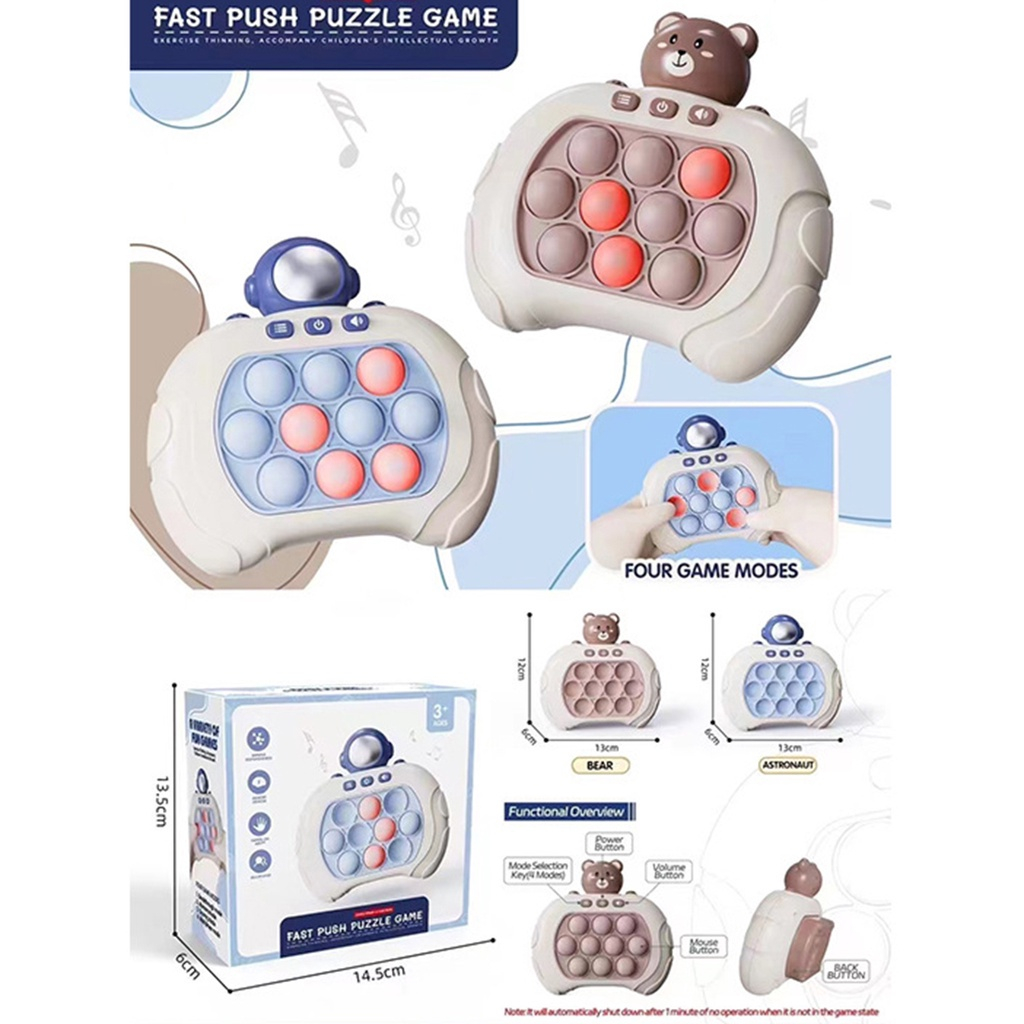 Push Pop It Popet Bubble Máquina Sensorial Anti-Tensão De Brinquedos ...