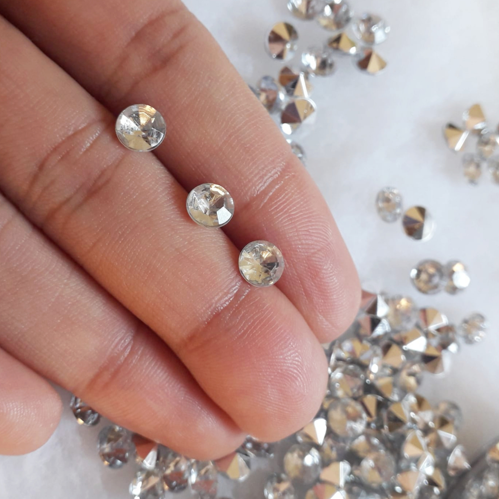 PEDRA STRASS CONCAVO CRISTAL SS8 ARTESANATO E CABEDAL - PCT C/ 24 UNID ...