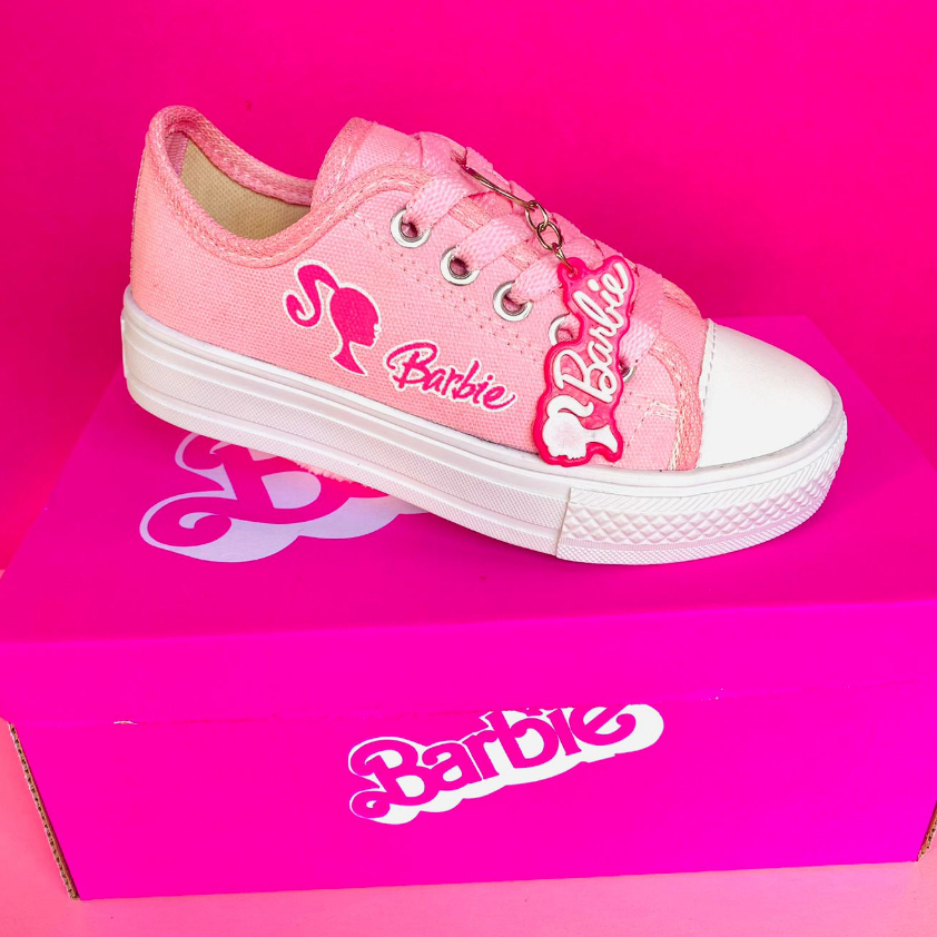 Tênis Da Barbie Girl Infantil Rosa Menina Star Criança Lançamento ...